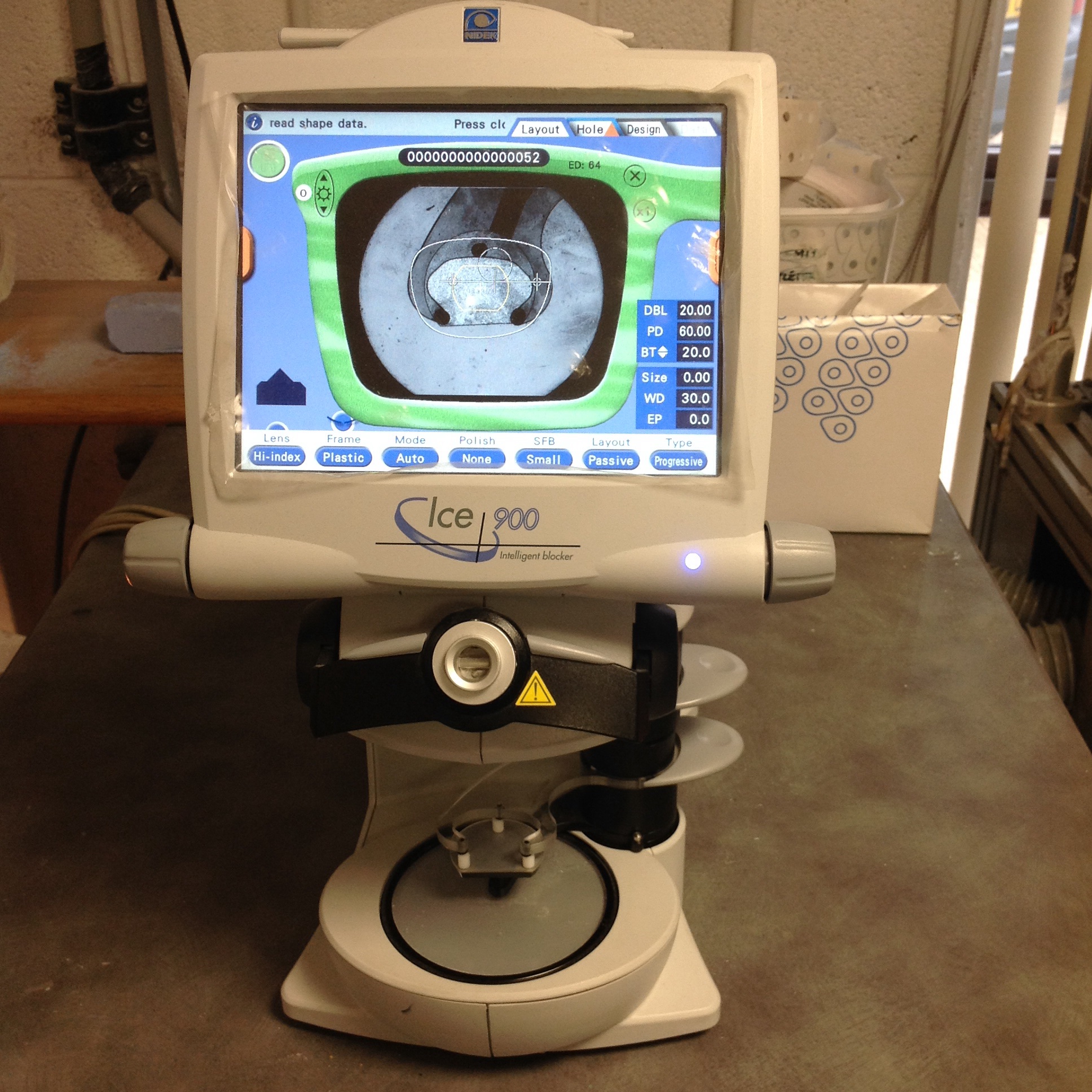 Nidek Ice 900 Blocker | Used Blocker | Lab Equipment | Used Optical ...